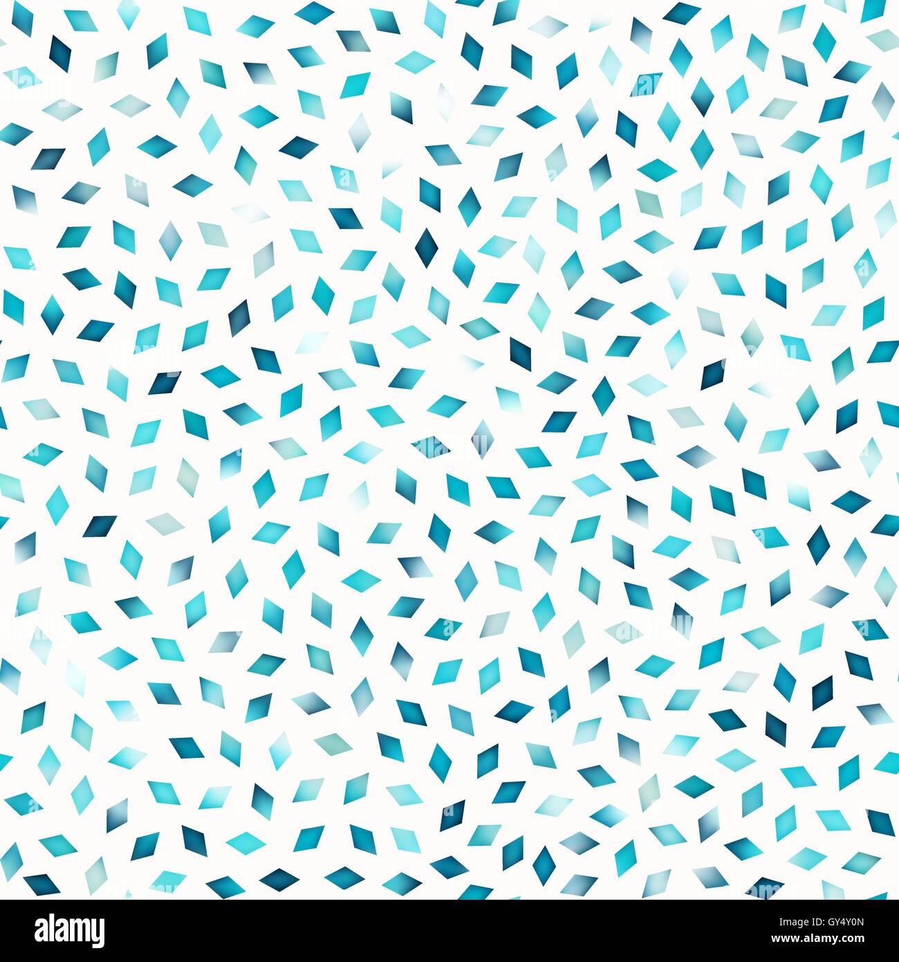 Vector Seamless Multicolor Blue Gradient Rhombus Jumble Pattern Stock ...