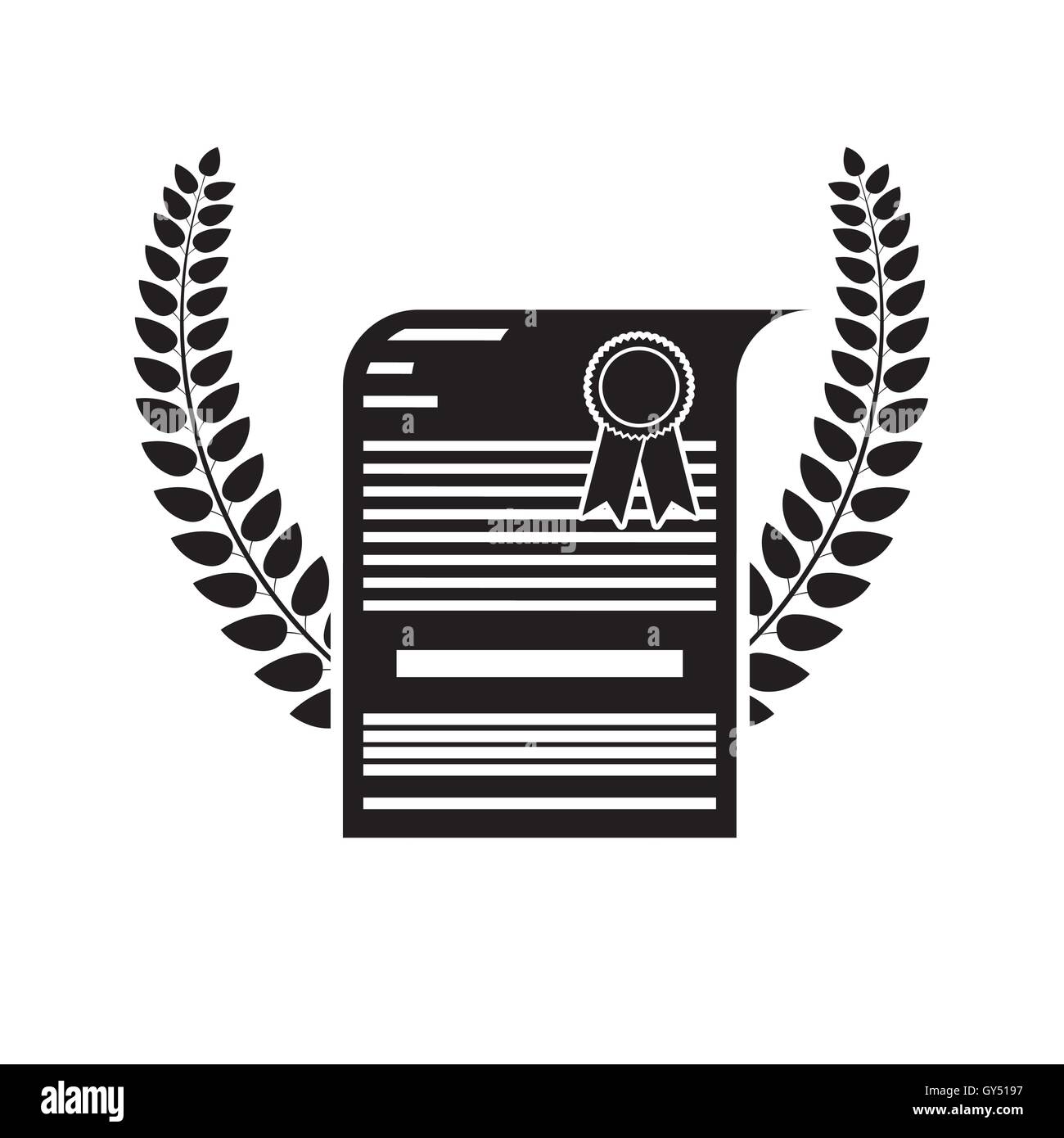 Isolated Graduation diploma design Stock Vector Image & Art - Alamy