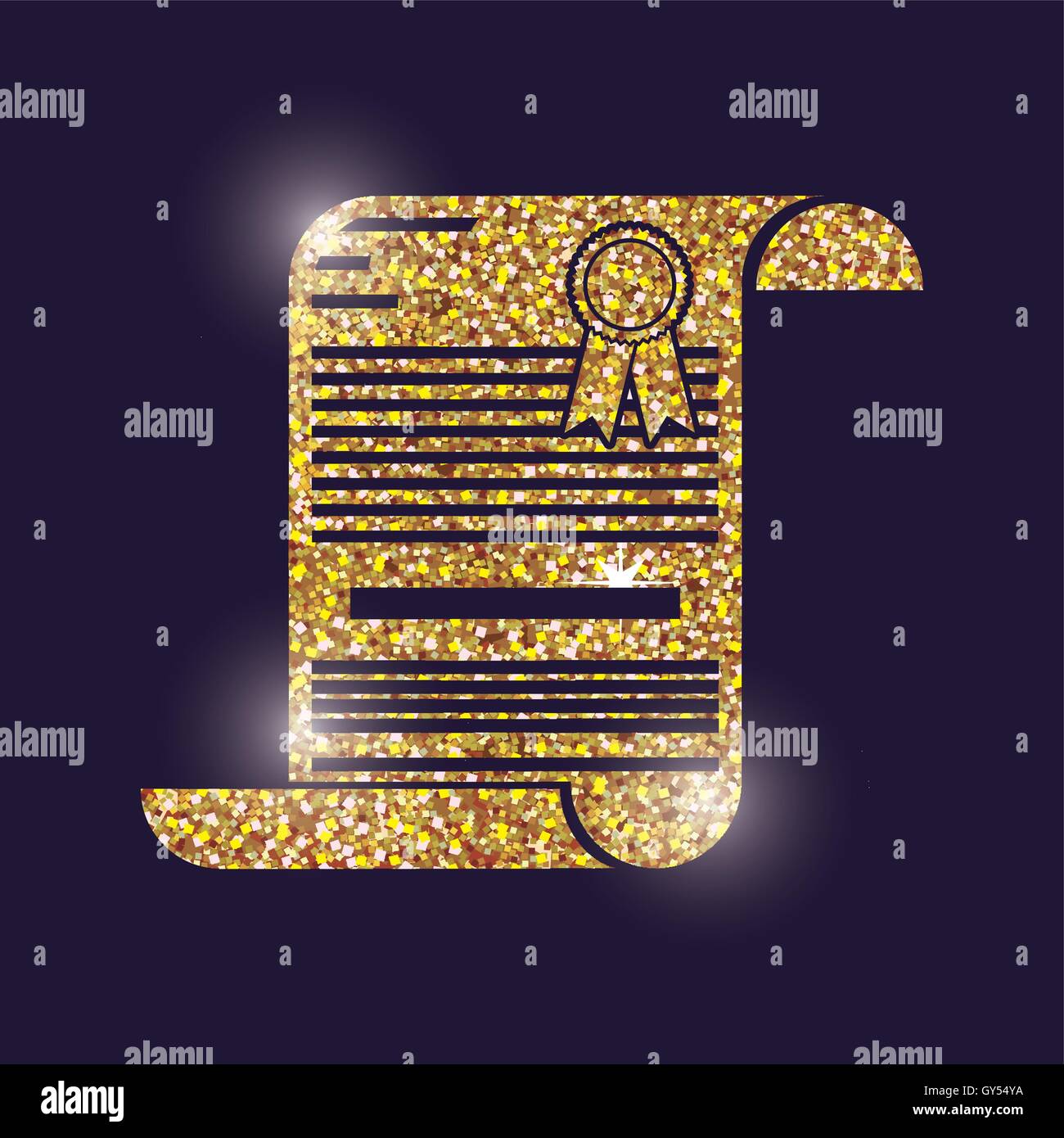Gold graduation diploma design Stock Vector Image & Art - Alamy