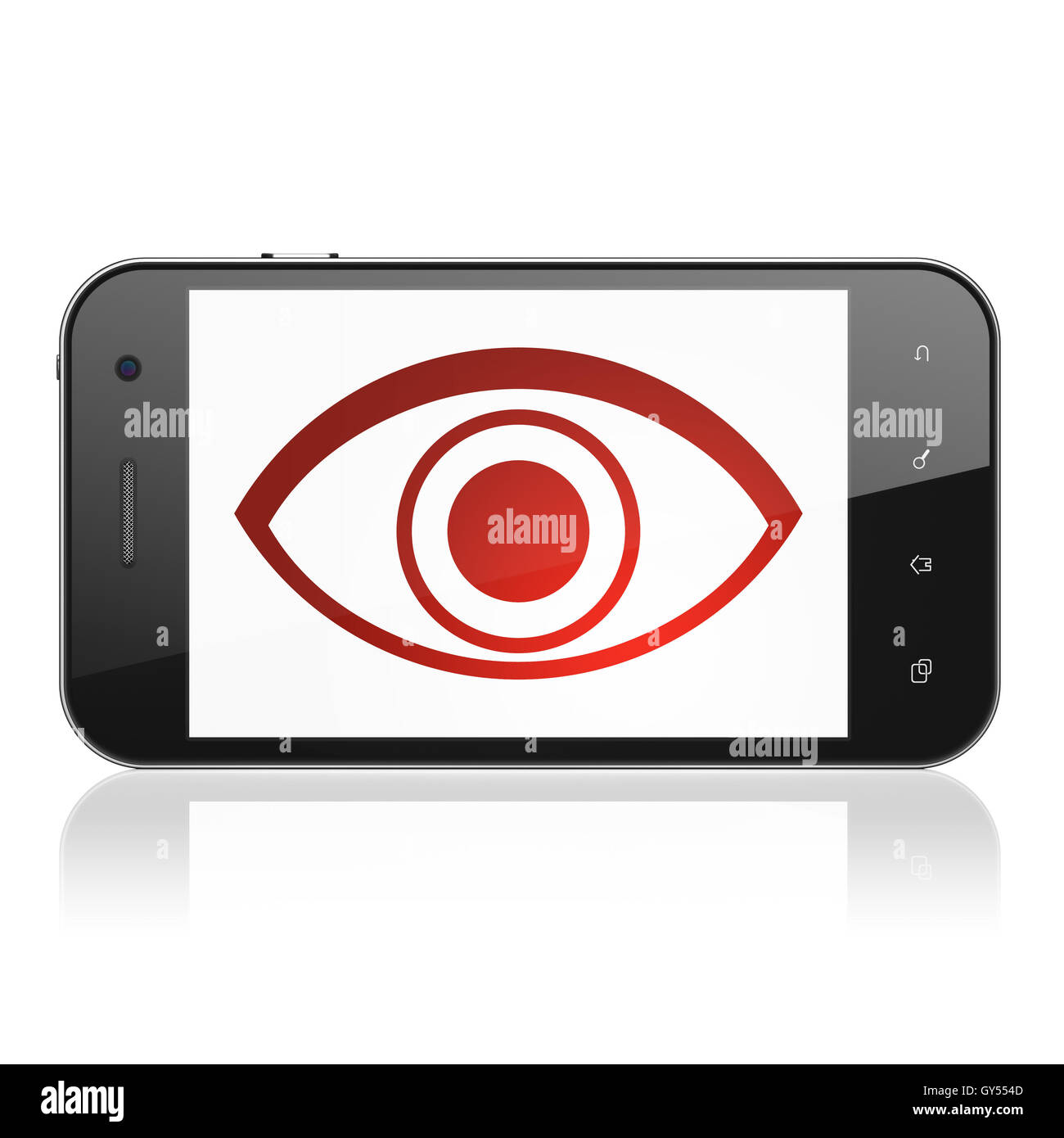 Protection concept: Eye on smartphone Stock Photo - Alamy