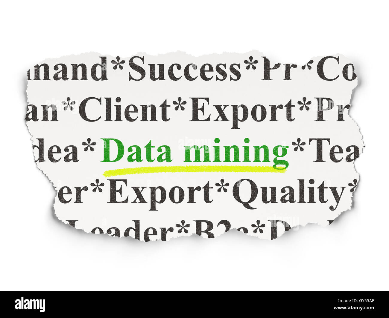 Data concept: Data Mining on Paper background Stock Photo - Alamy