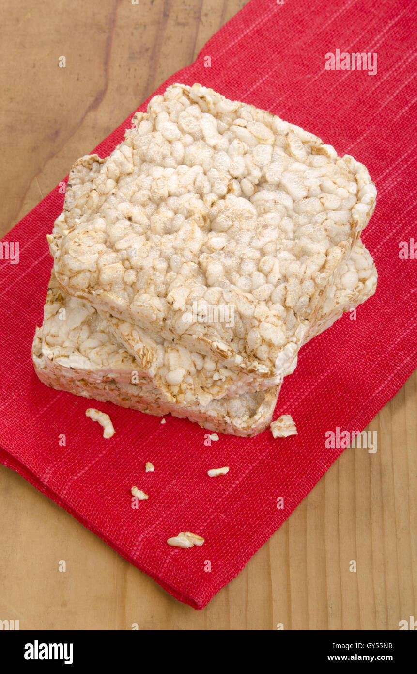 puffed rice on a red cloth Stock Photo - Alamy