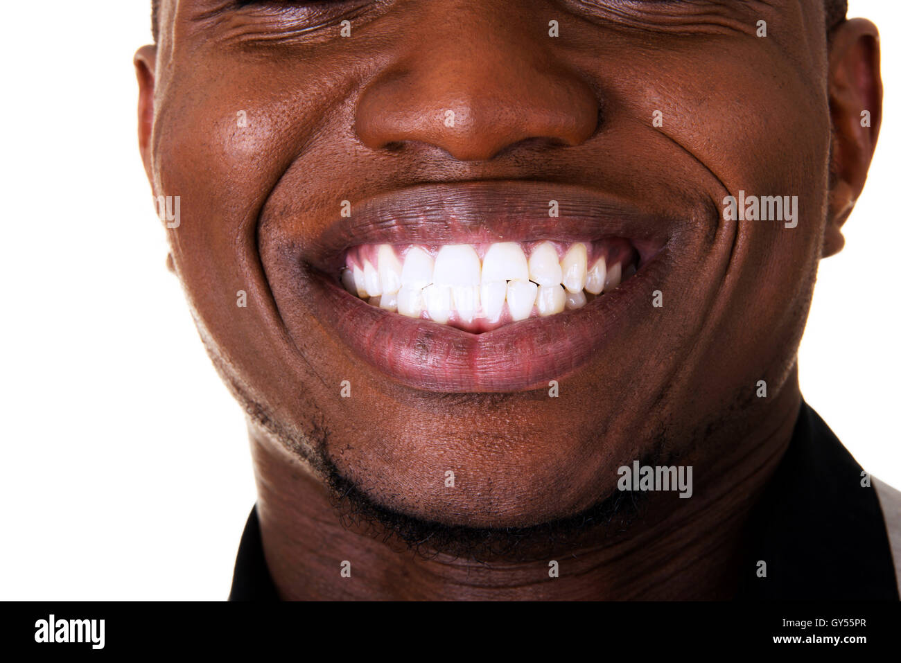 Young male smiling. Closeup Stock Photo - Alamy