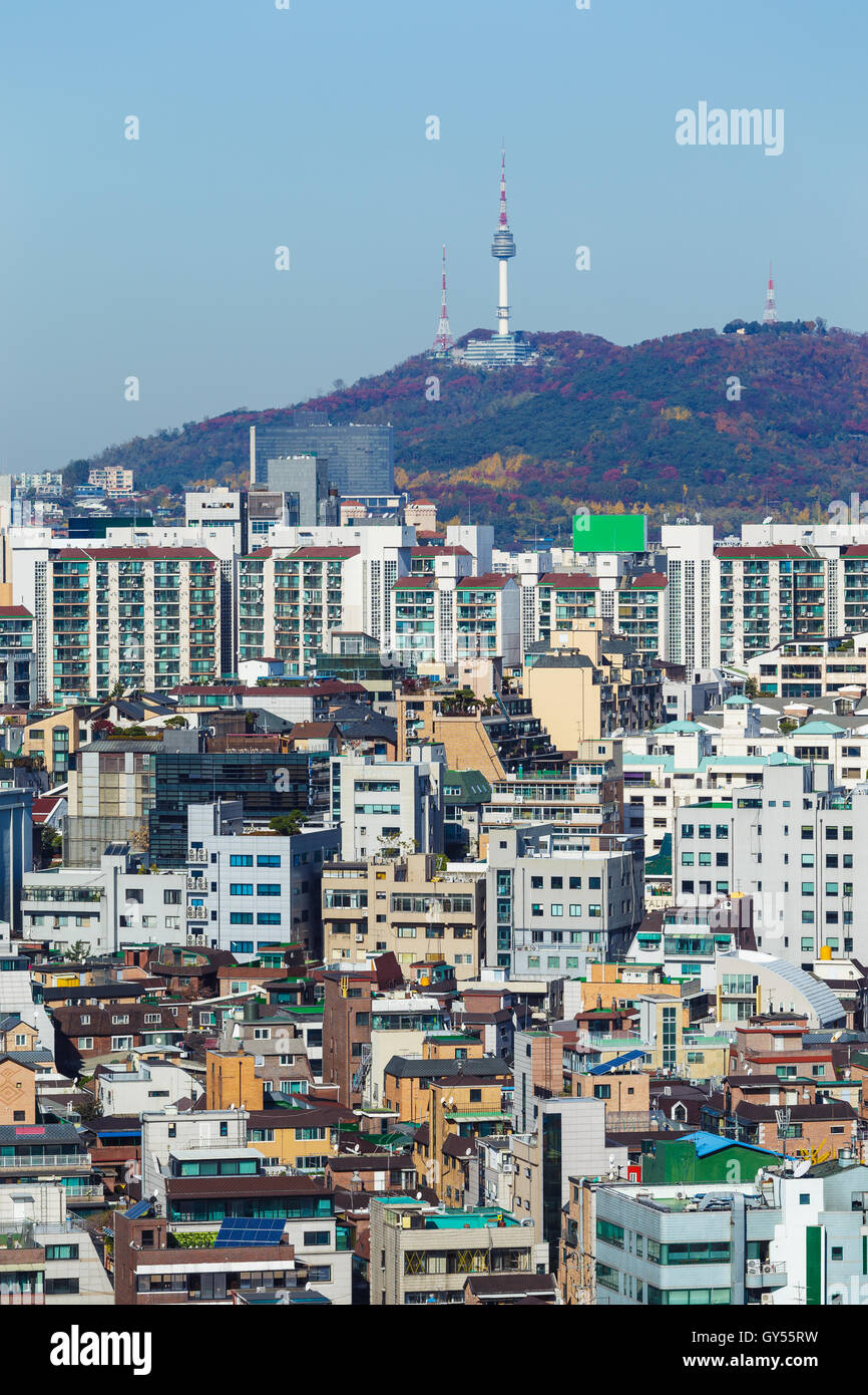 Seoul city skyline Stock Photo - Alamy