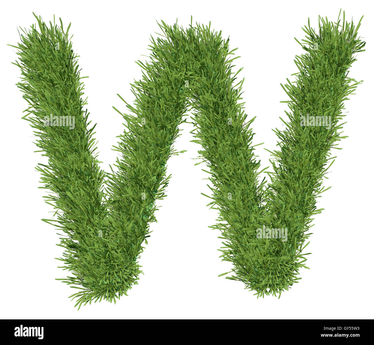 Letter of the alphabet made ΓÇïΓÇïfrom grass Stock Photo - Alamy