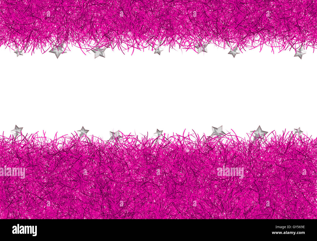 pink christmas tinsel texture background Stock Photo - Alamy