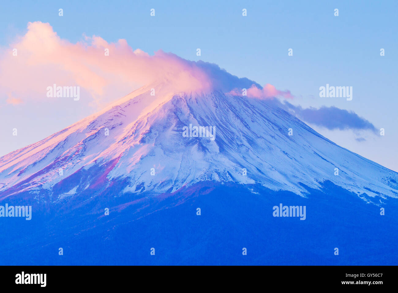 Mt. Fuji during sunrise Stock Photo - Alamy