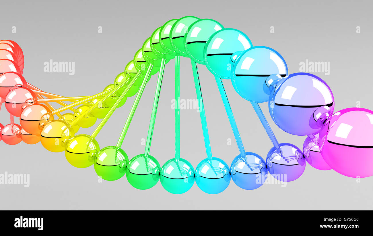Digital illustration of dna structure in 3d Stock Photo - Alamy