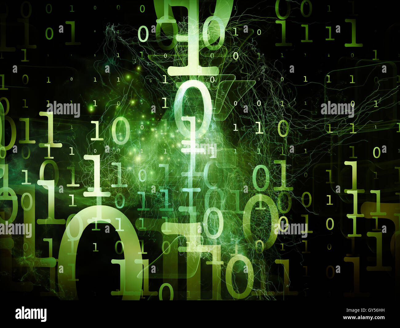 Universe of Numbers Stock Photo - Alamy