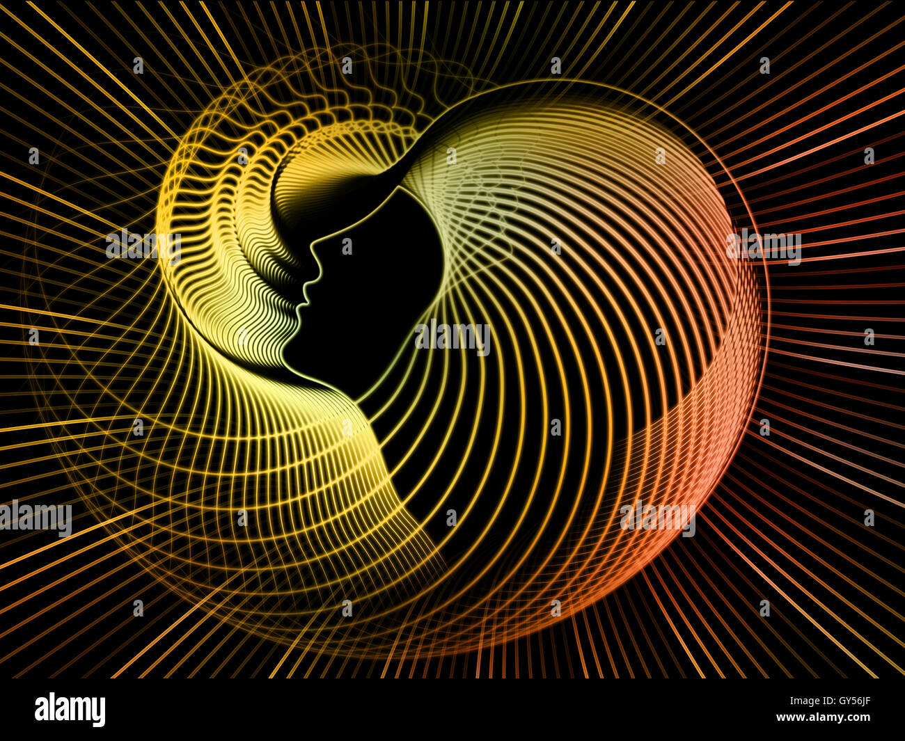 Soul Geometry Composition Stock Photo - Alamy