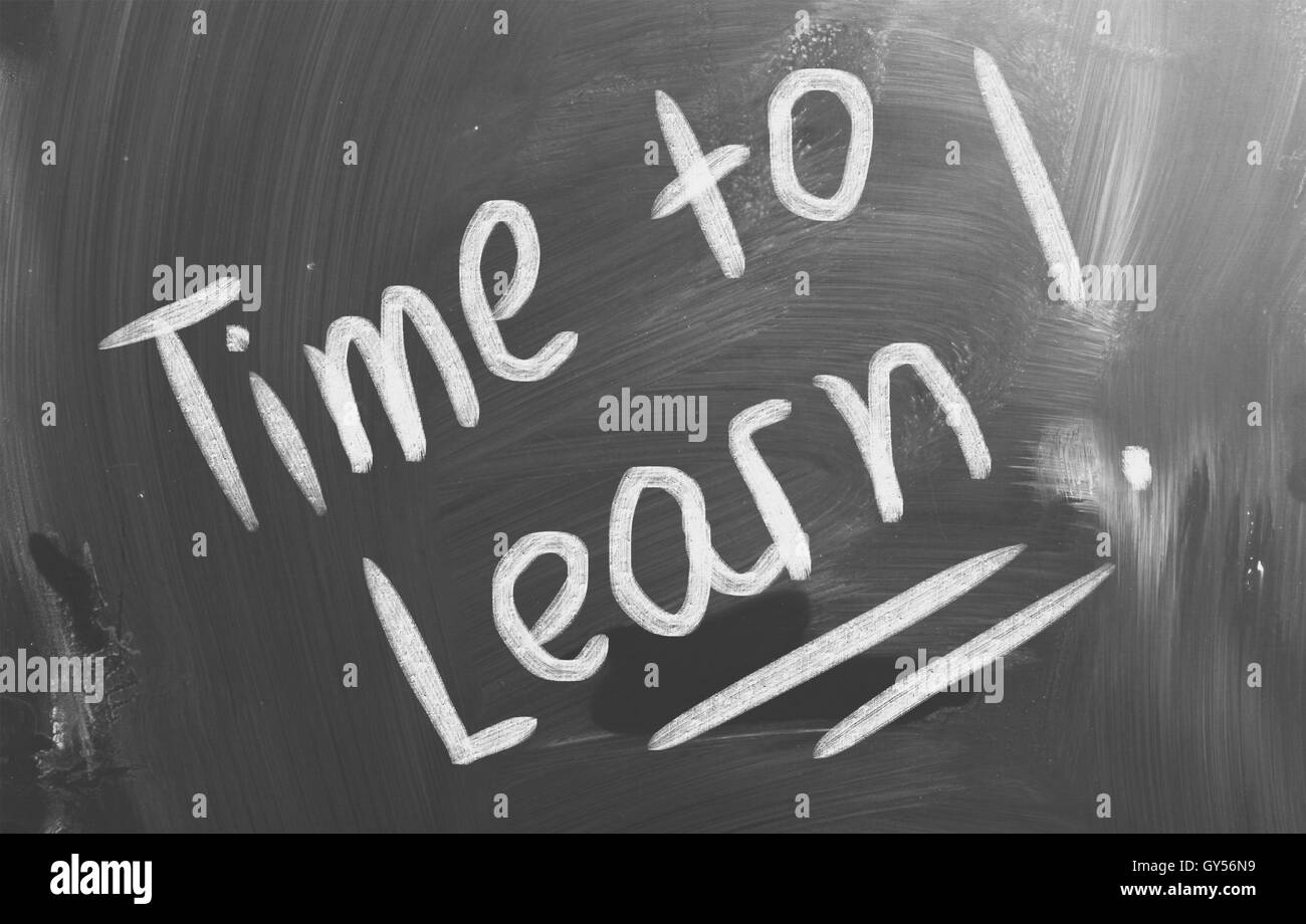 Time To Learn Concept Stock Photo - Alamy