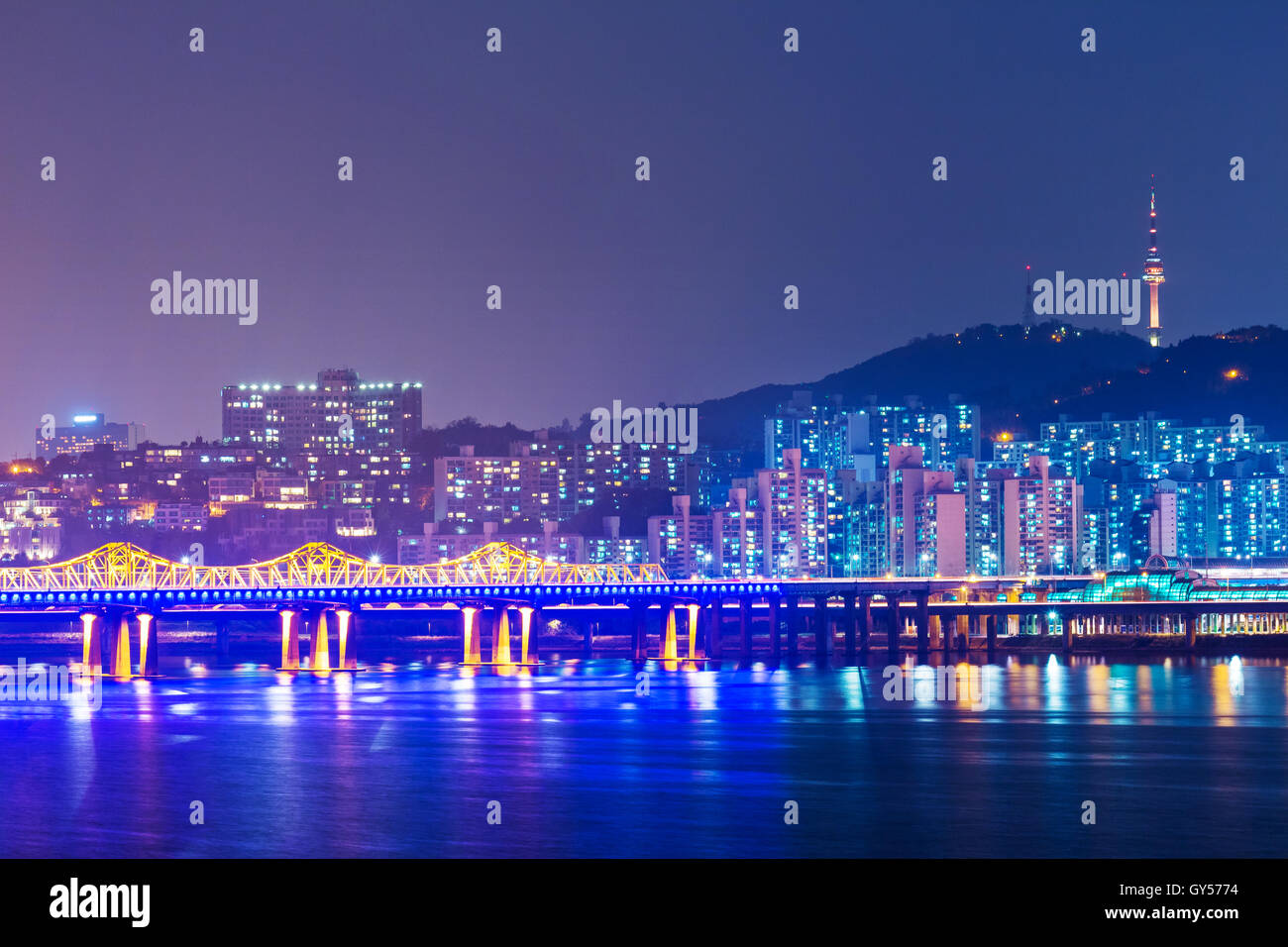 Seoul cityscape in South Korea Stock Photo - Alamy