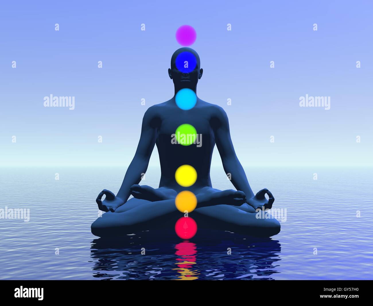 Chakras - 3D render Stock Photo - Alamy