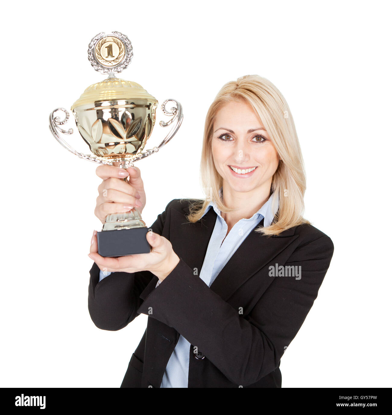 Black woman winning award hi-res stock photography and images - Alamy