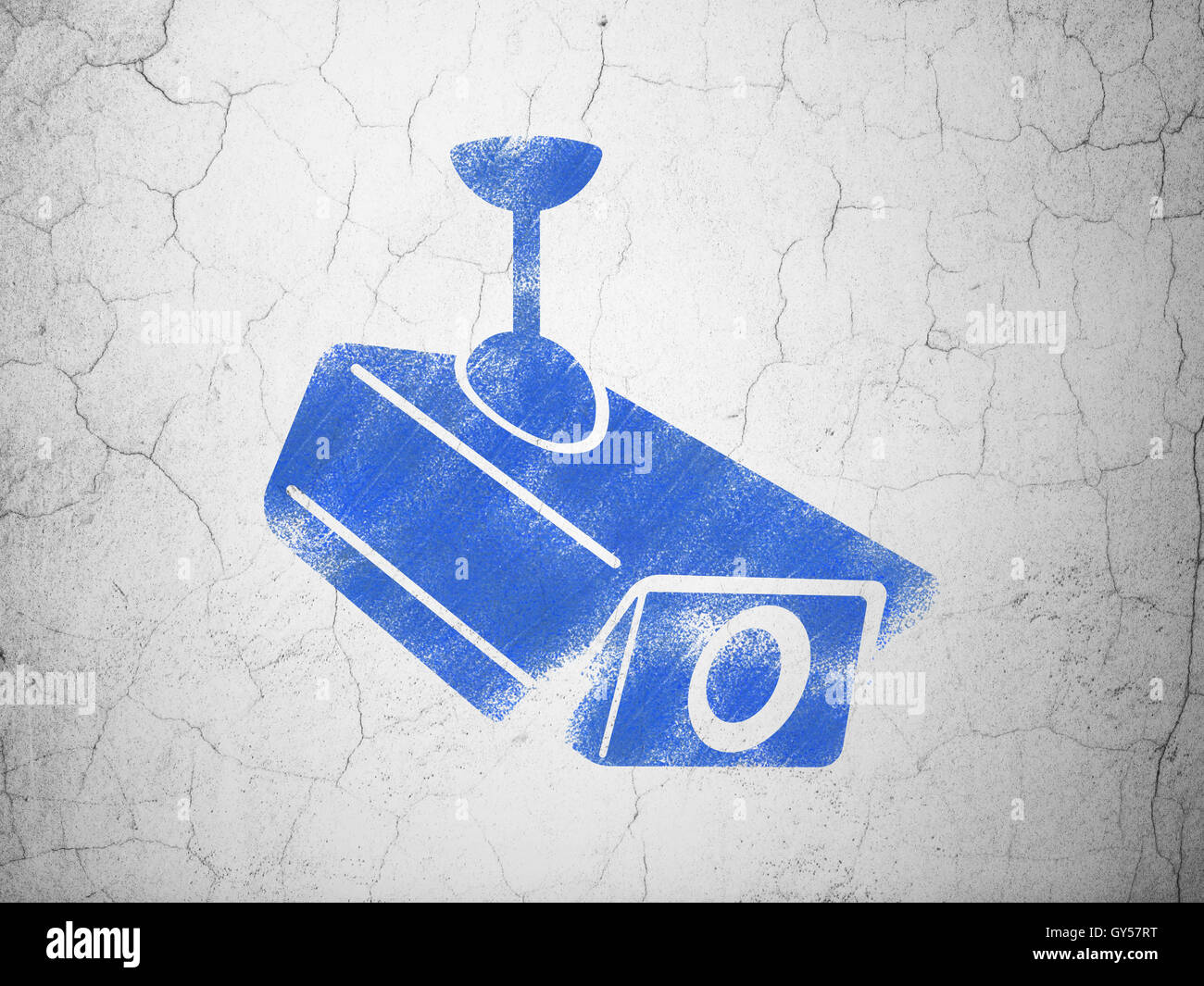 Privacy concept: Cctv Camera on wall background Stock Photo - Alamy