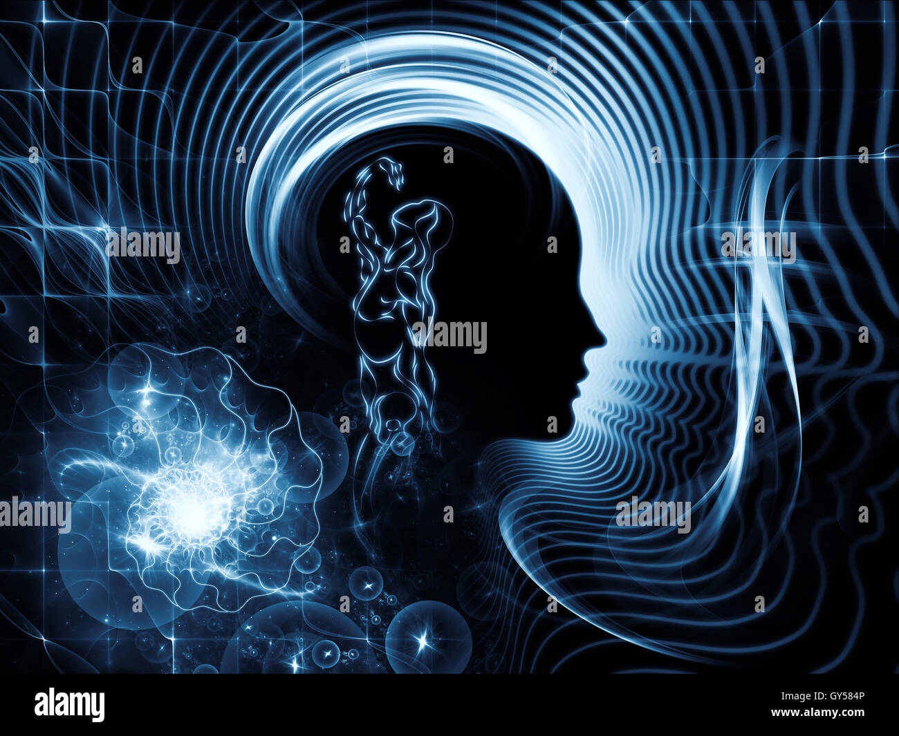 Illusion of Human Mind Stock Photo - Alamy