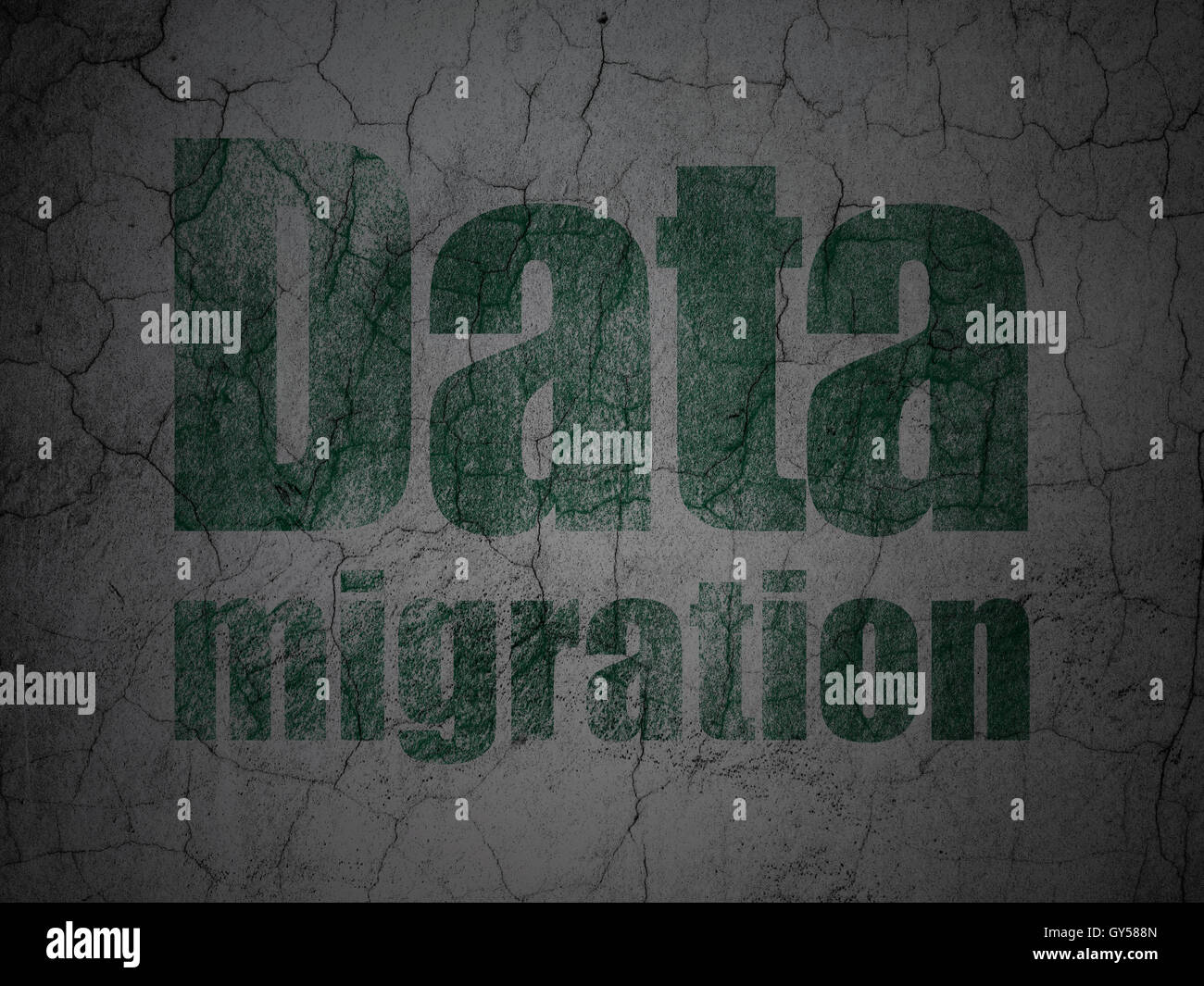 Information concept: Data Migration on grunge wall background Stock ...