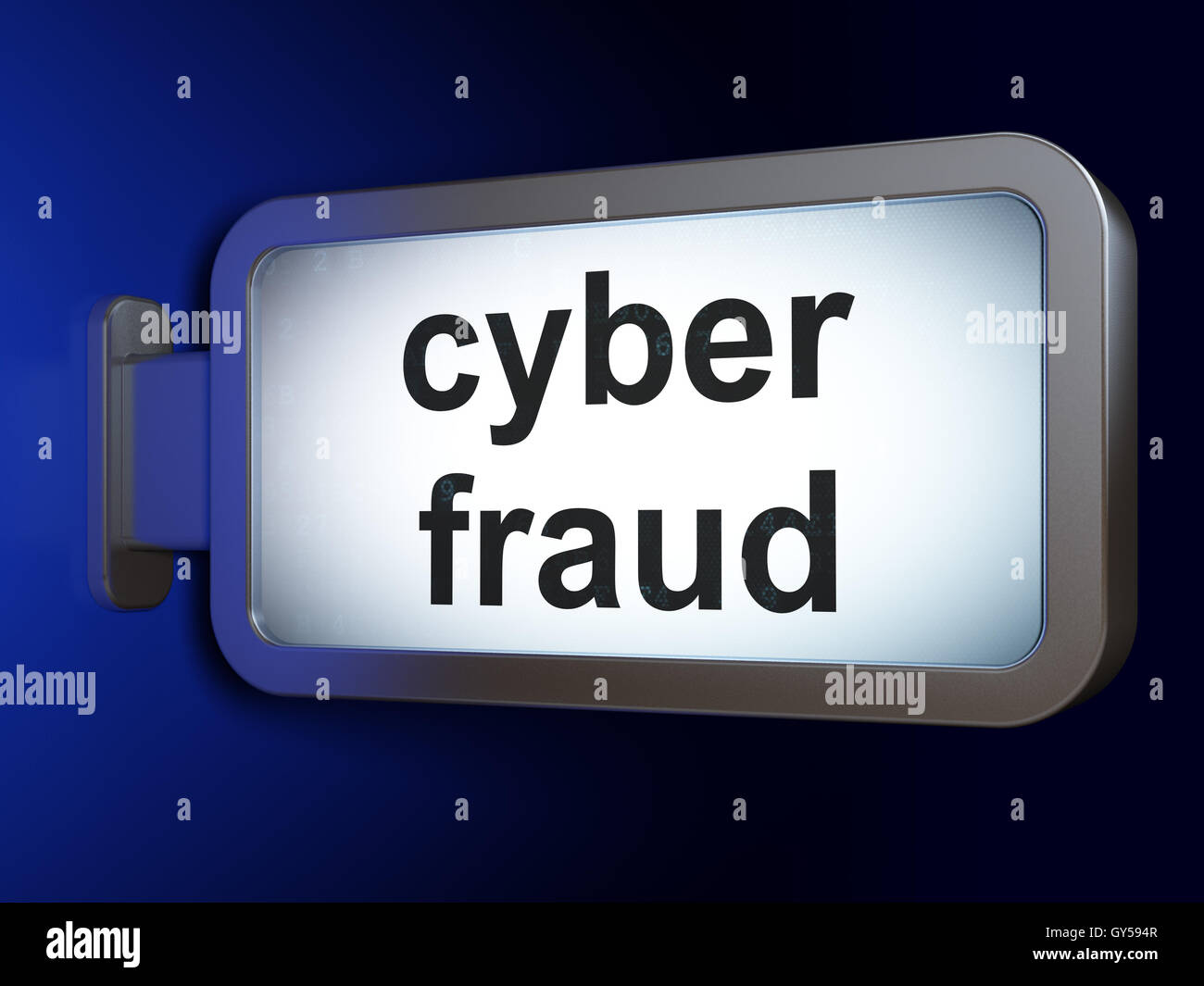 Security concept: Cyber Fraud on billboard background Stock Photo - Alamy