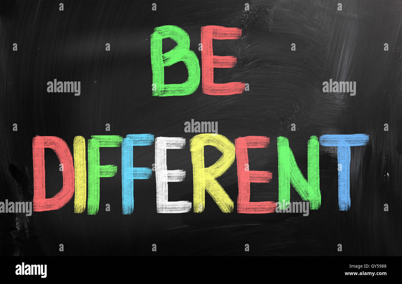 Be Different Concept Stock Photo - Alamy