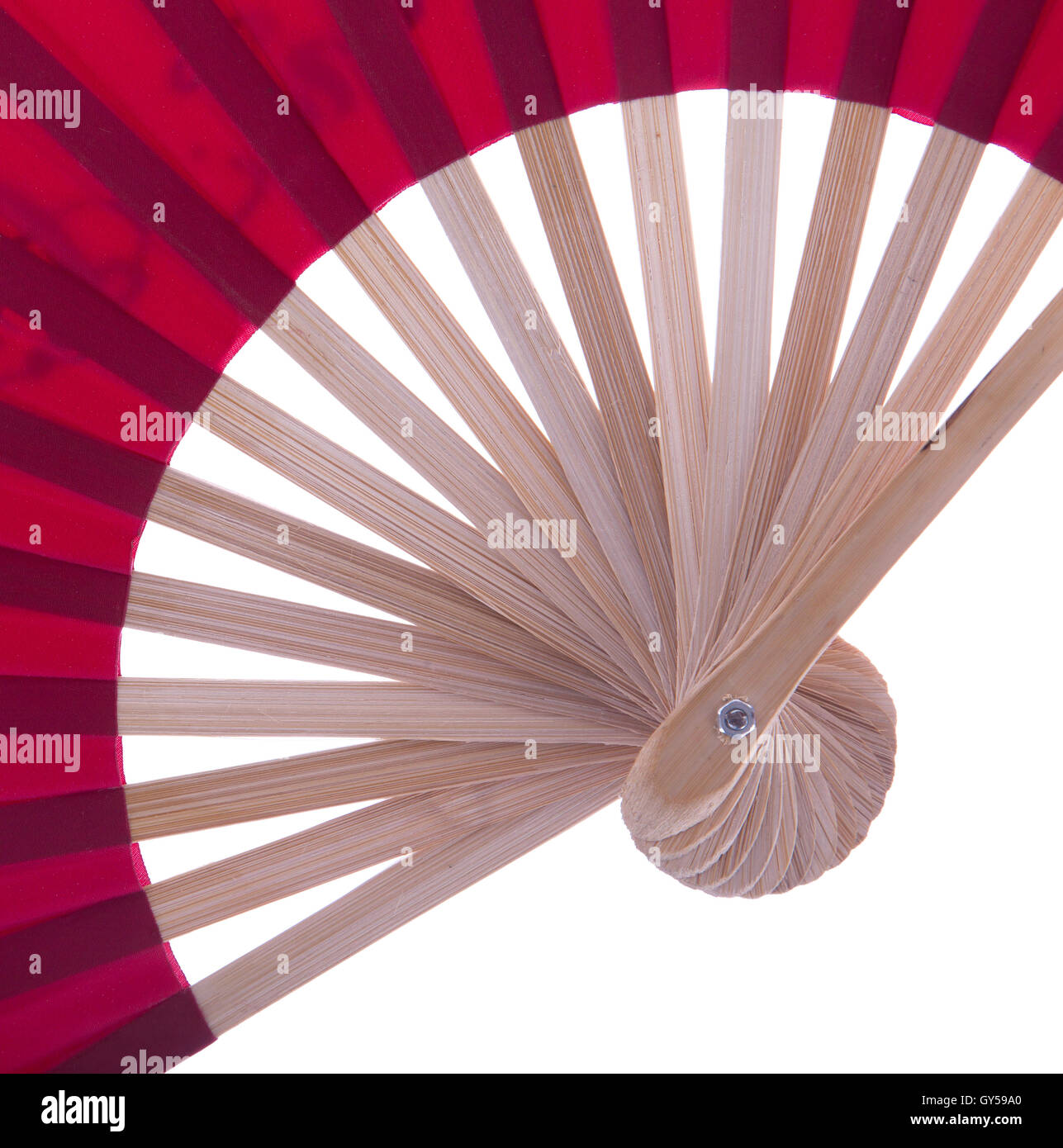 Red fan isolated Stock Photo - Alamy