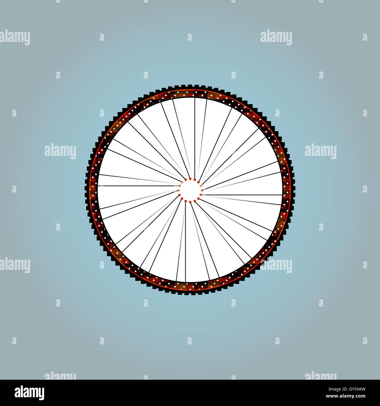 bike wheel black silhouette Stock Photo - Alamy
