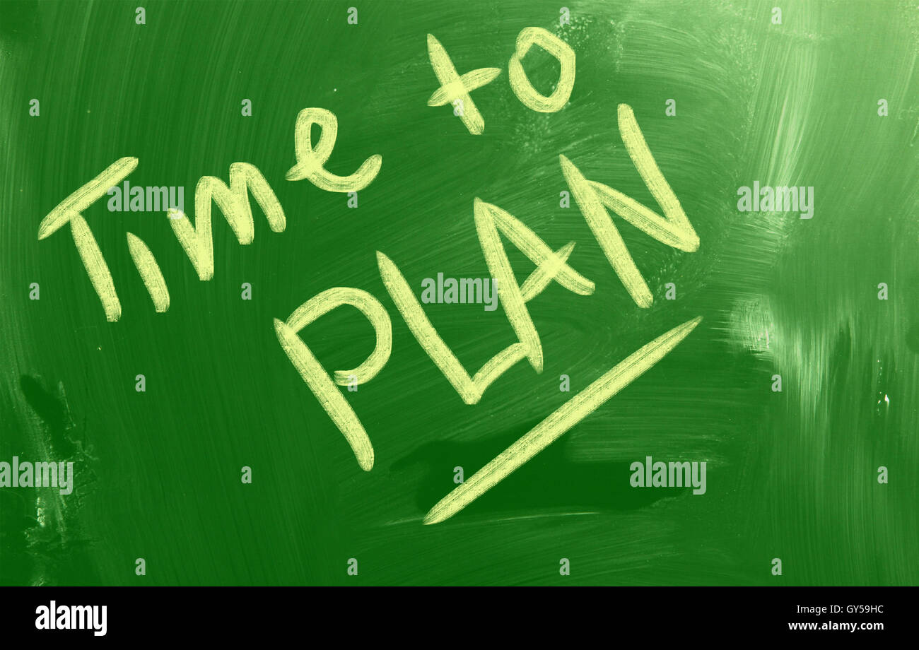 Time To Plan Concept Stock Photo - Alamy