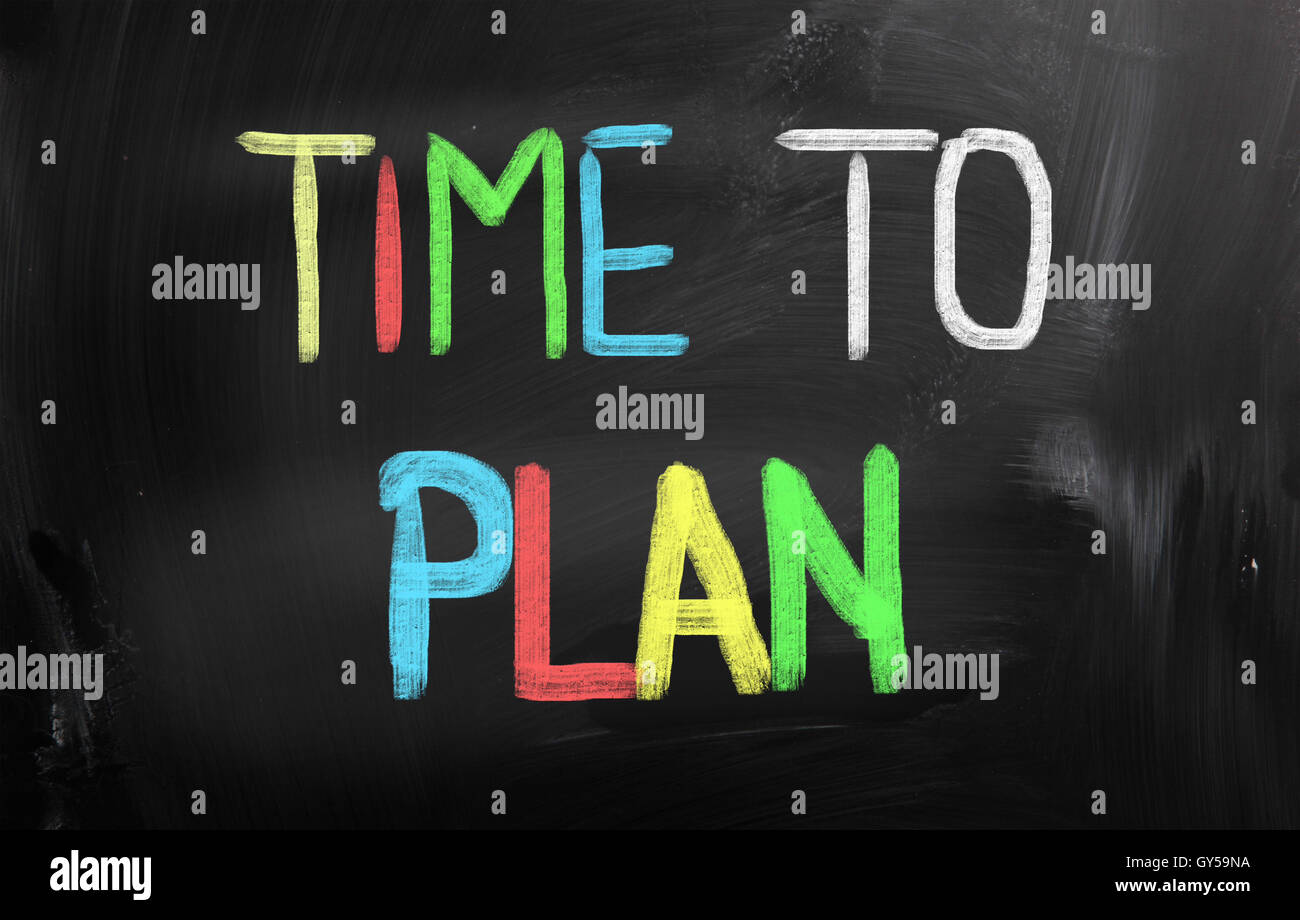 Time To Plan Concept Stock Photo - Alamy