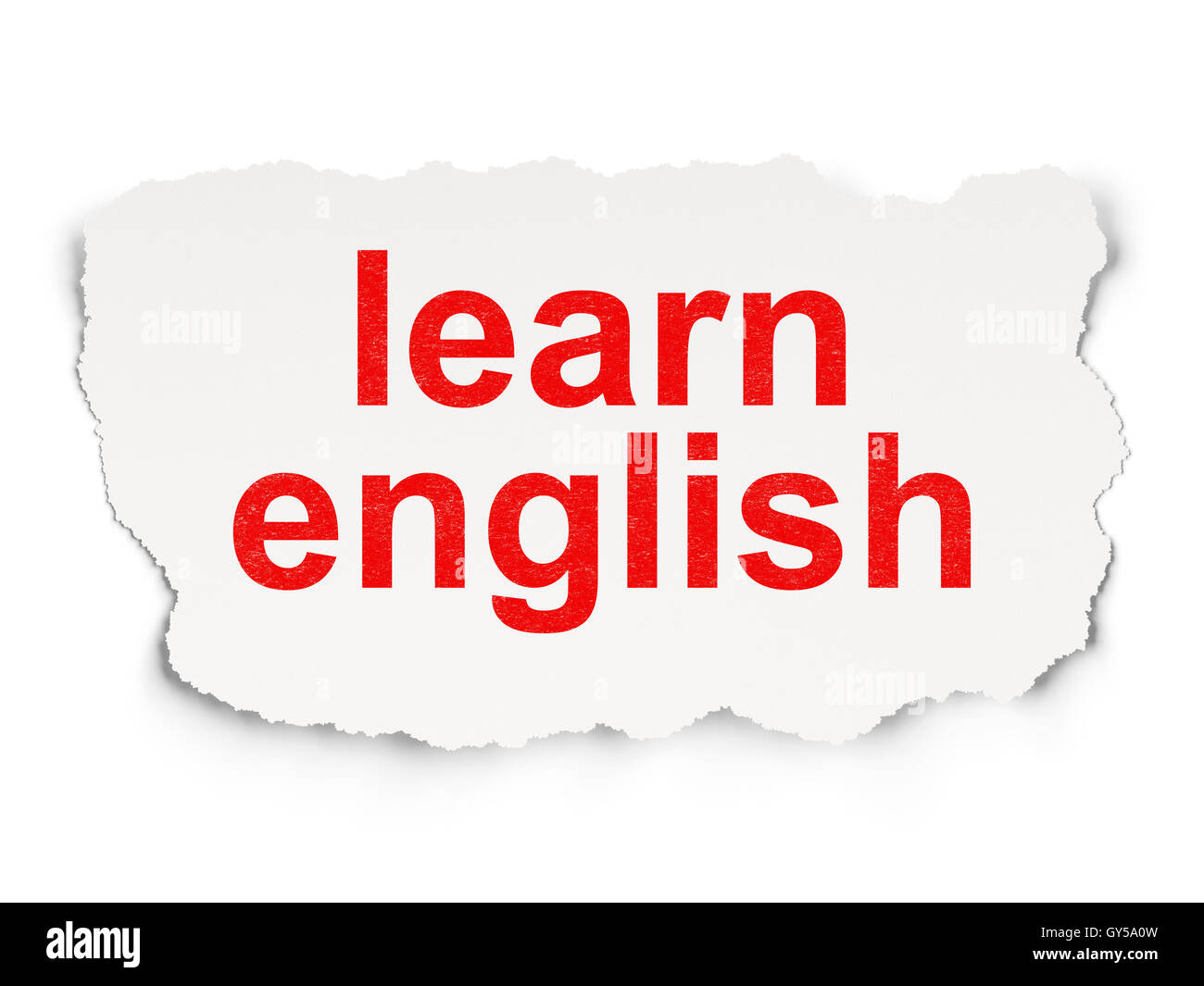 Education concept: Learn English on Paper background Stock Photo - Alamy