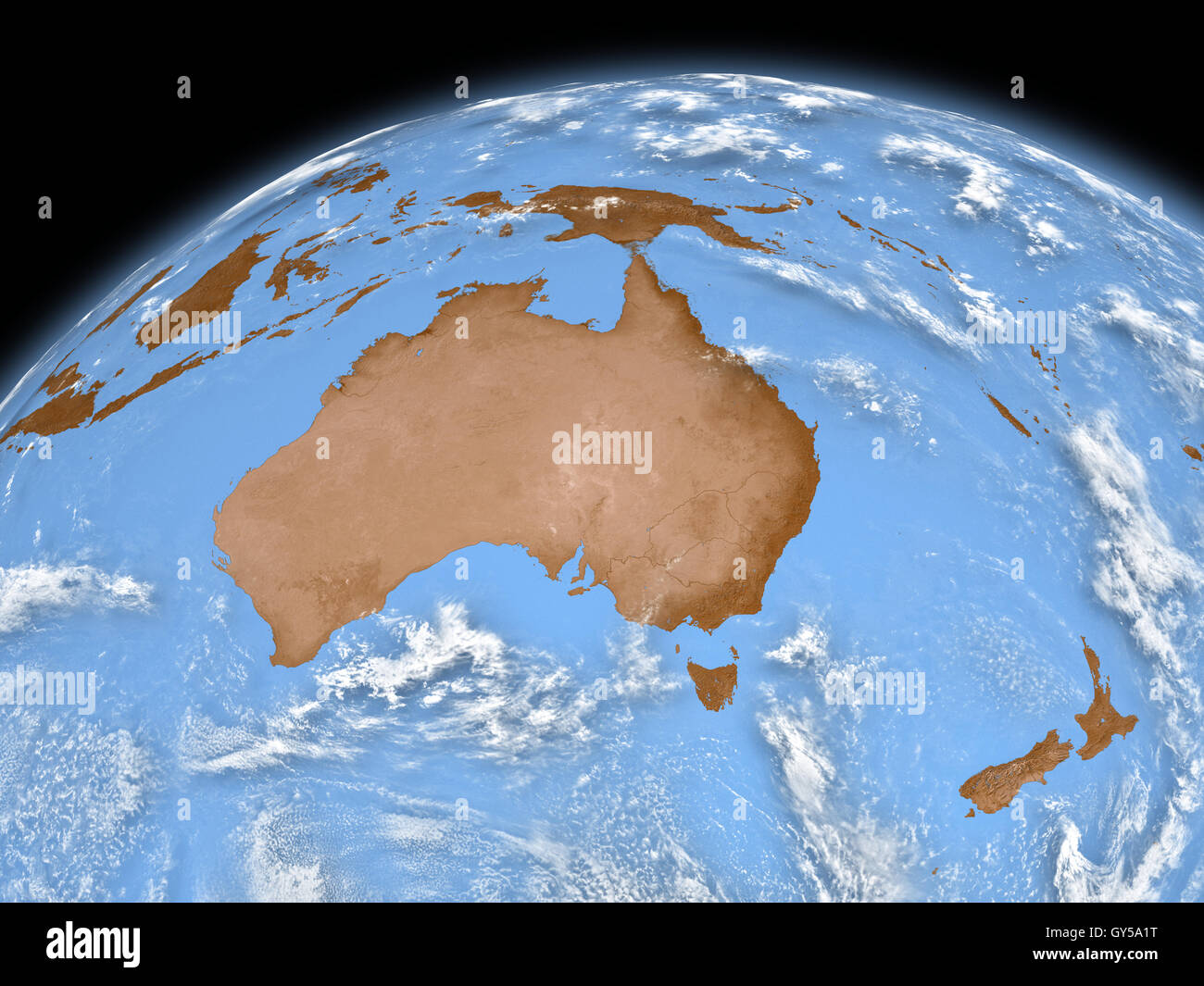 Australia on Earth Stock Photo - Alamy