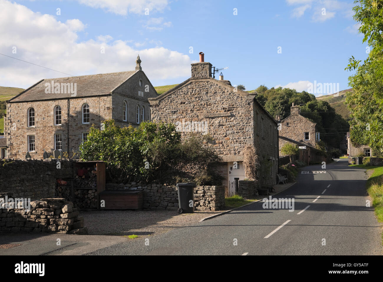 Gunnerside village in Swaledale, Yorkshire, UK Stock Photo - Alamy