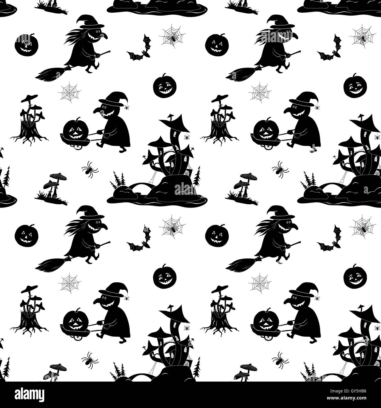 Wizard halloween mystic holiday Black and White Stock Photos & Images ...