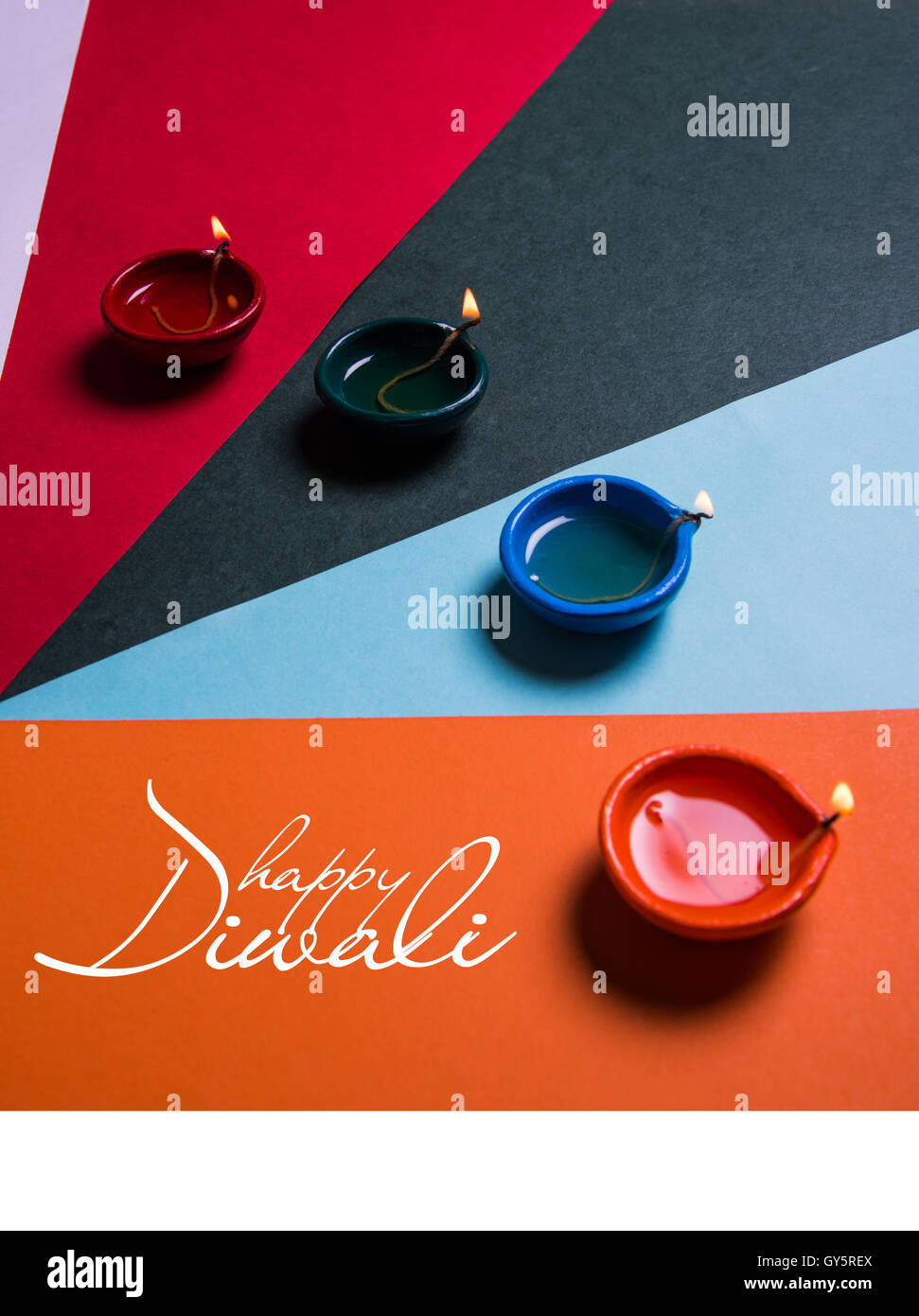 happy diwali or happy deepavali greeting card made using a photograph ...