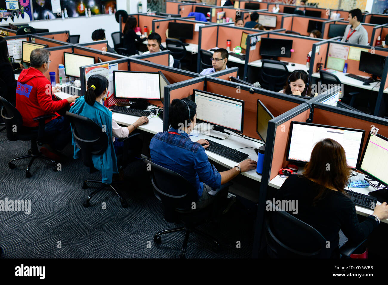 Philippines call center hi-res stock photography and images - Alamy