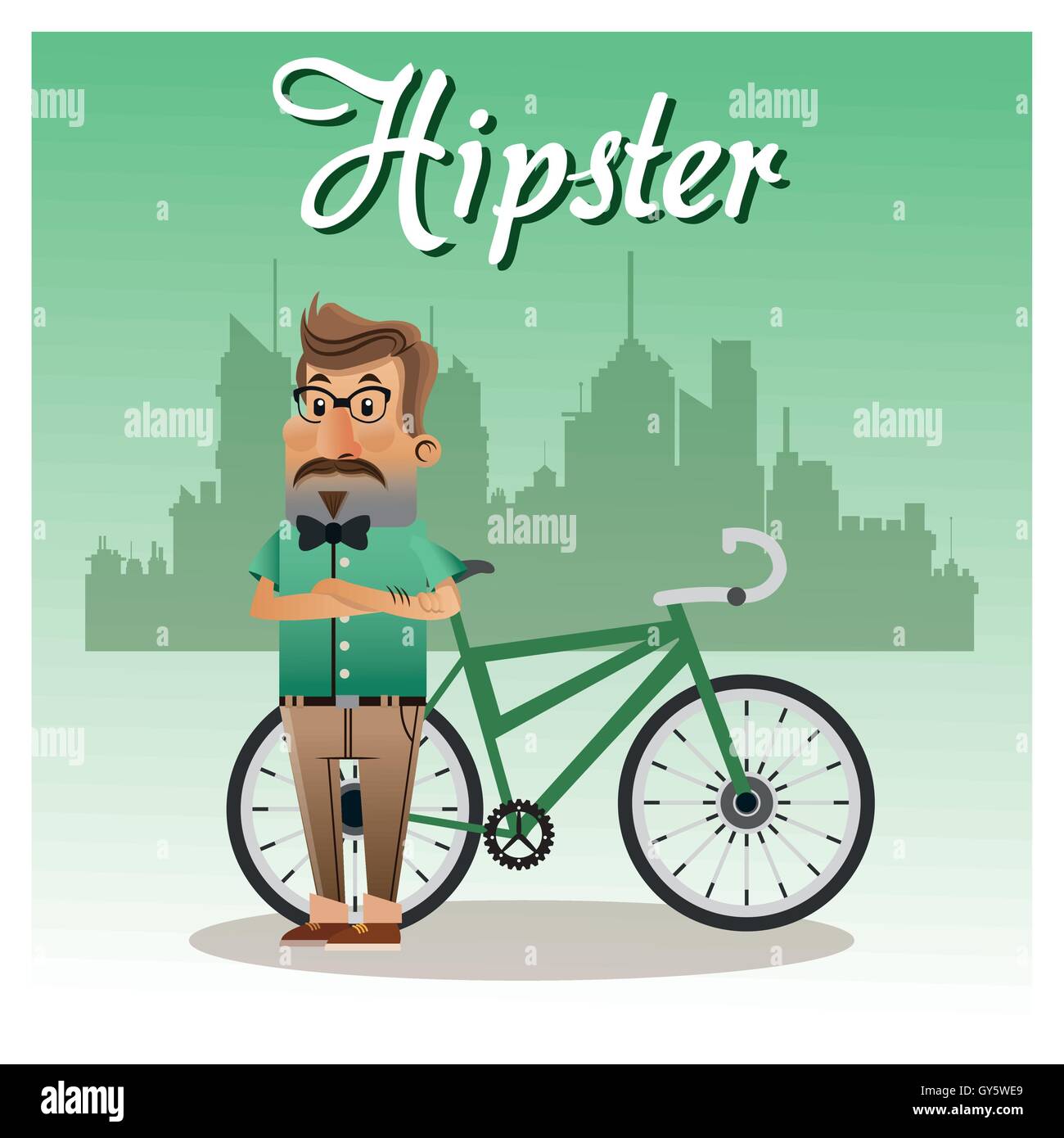 Hipster man cartoon design Stock Vector Image & Art - Alamy