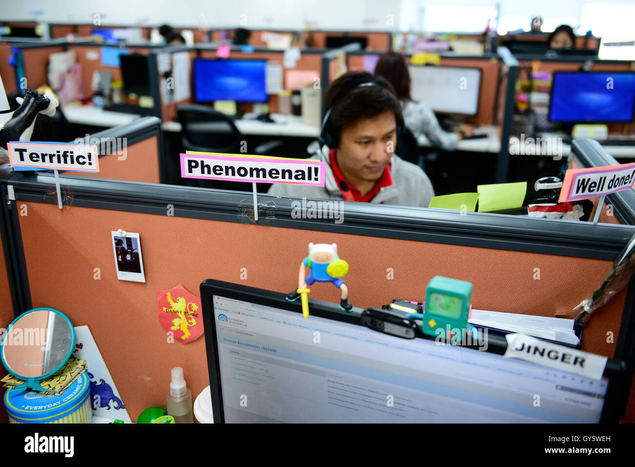 PHILIPPINES, Manila, KPO Knowledge Process Outsorcing, callcenter von ...