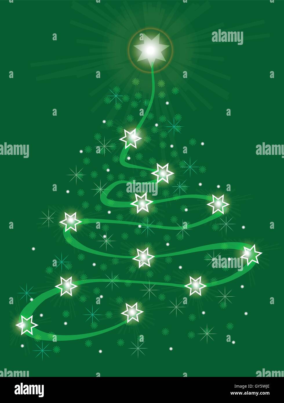 abstract Christmas tree Stock Vector Image & Art - Alamy