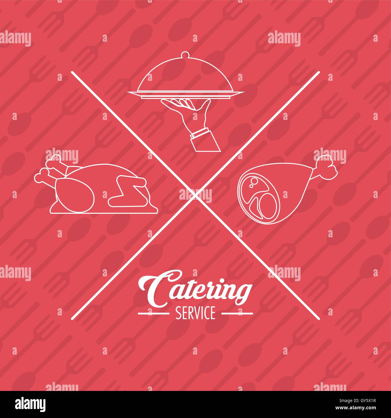 Catering service restaurant and menu design Stock Vector Image & Art ...