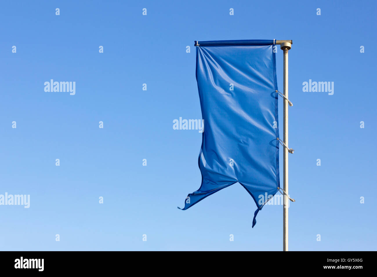 Isolated blue flag Stock Photo - Alamy
