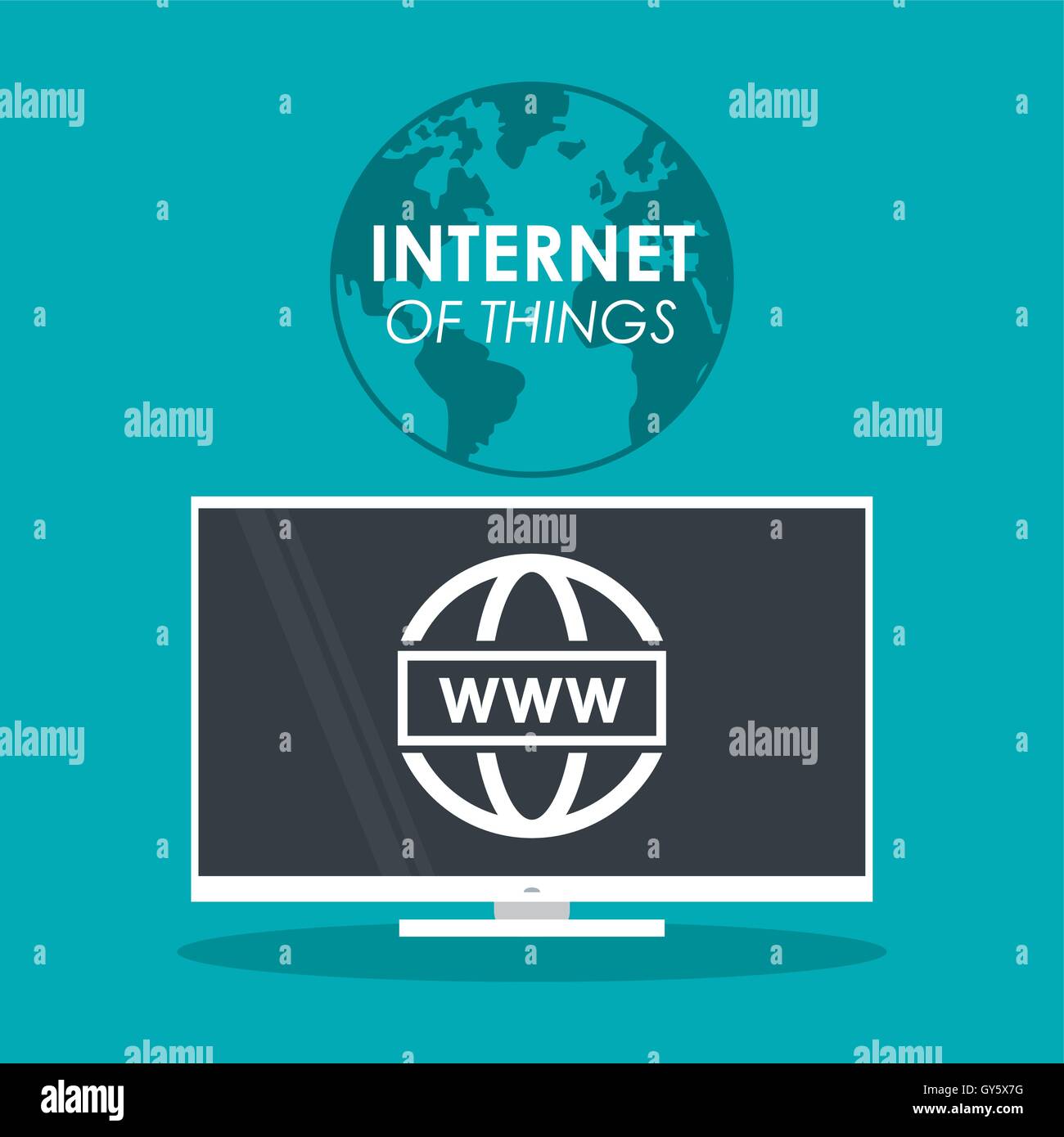 Internet of Things and media design Stock Vector Image & Art - Alamy