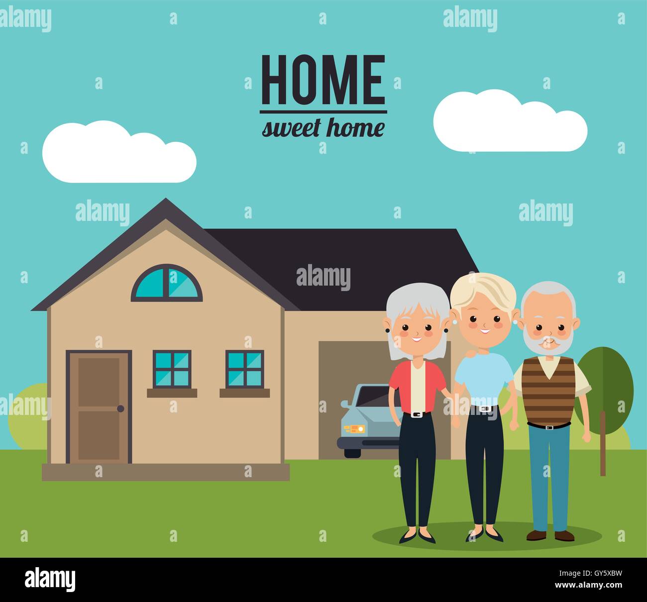 Home house building and family design Stock Vector Image & Art - Alamy