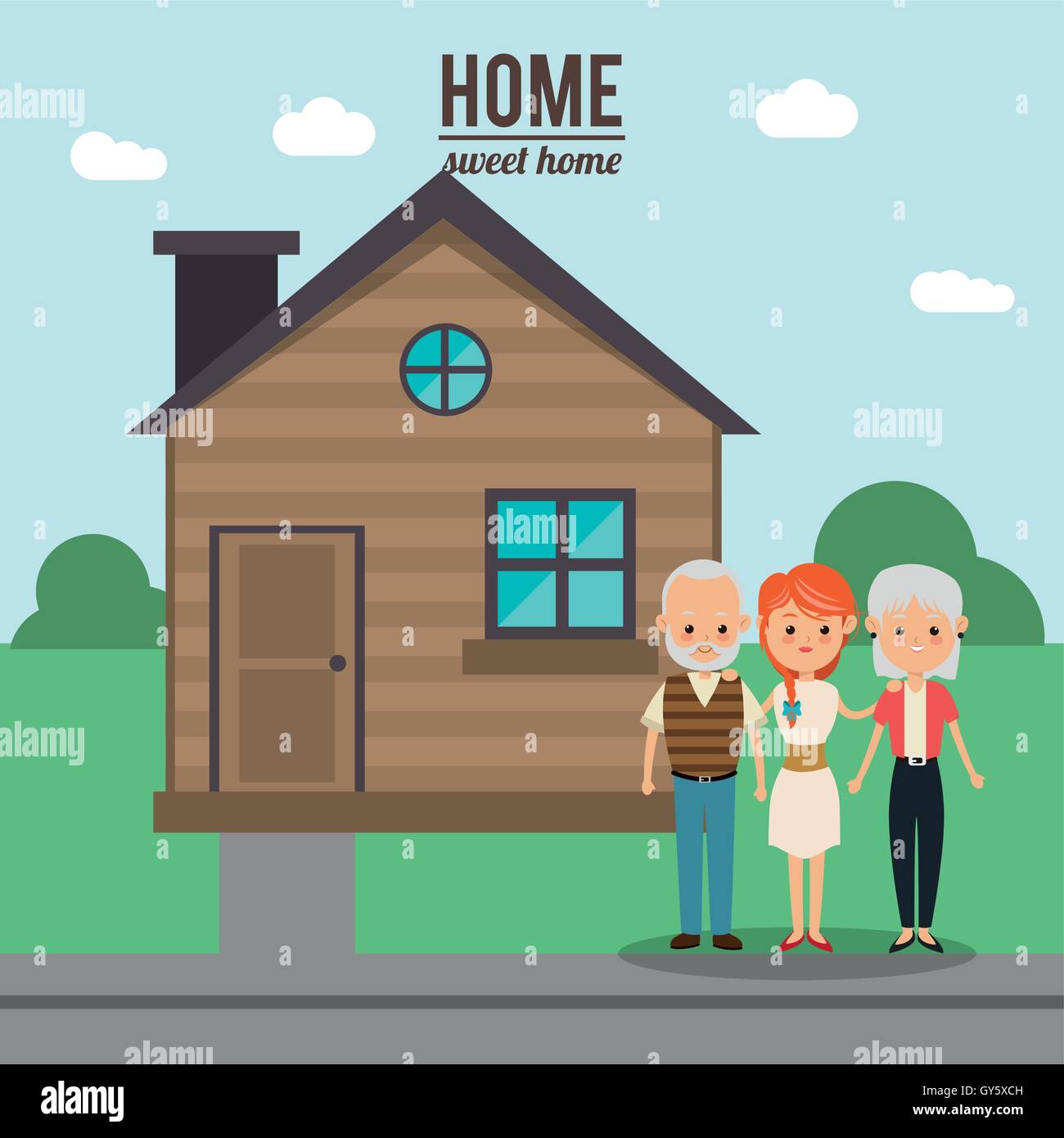 Home house building and family design Stock Vector Image & Art - Alamy