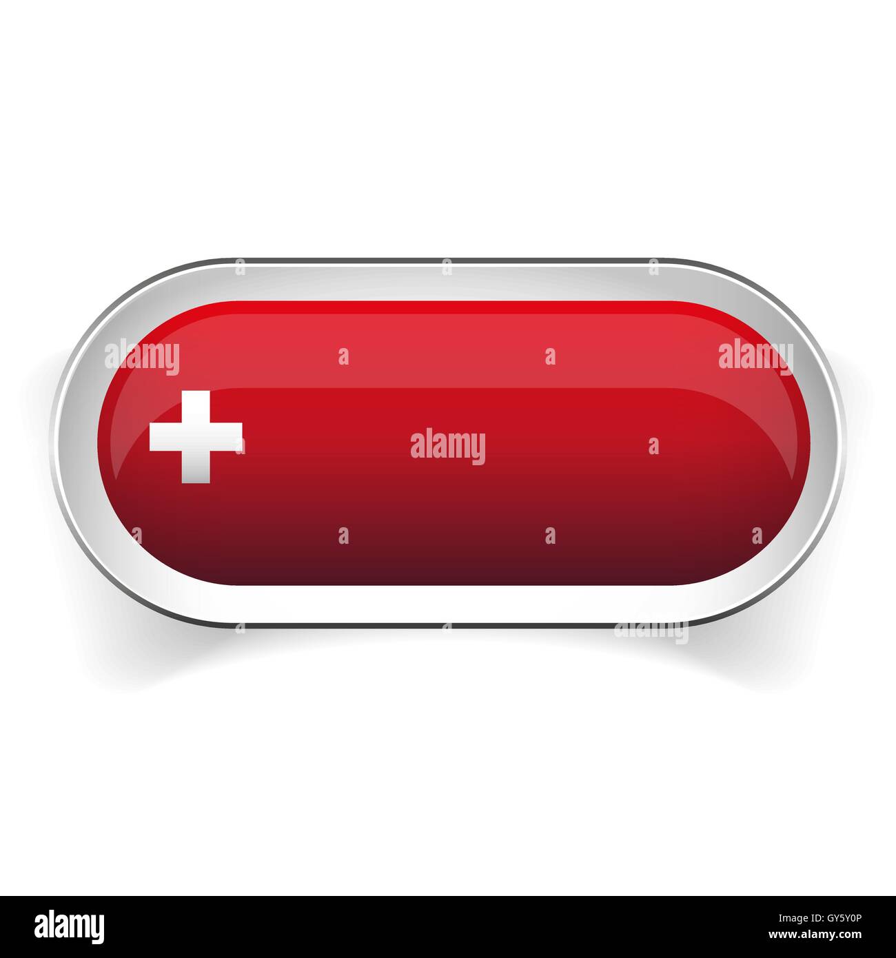 Empty red button vector Stock Vector Image & Art - Alamy