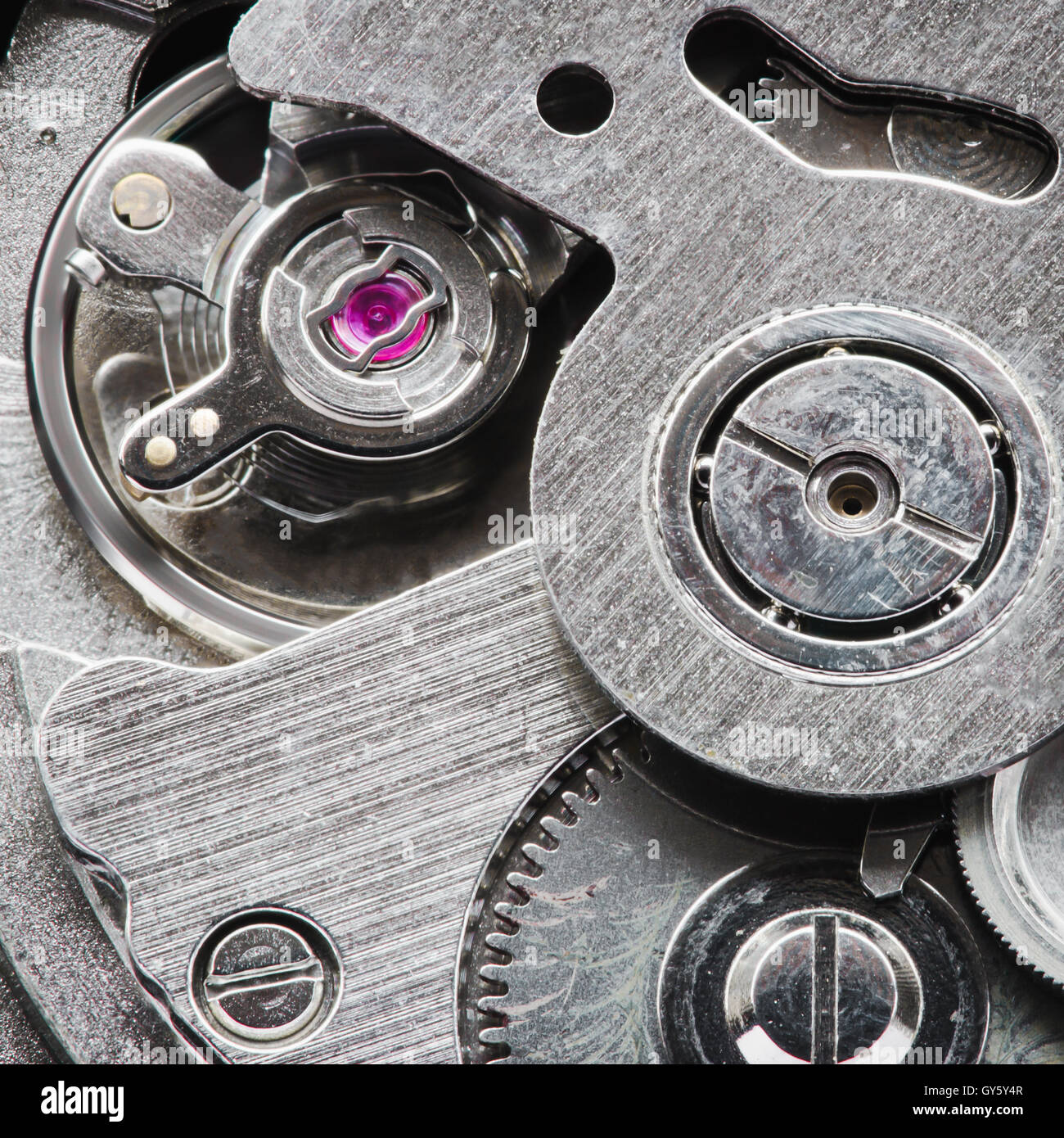 gold watch machinery macro detail, macro photo Stock Photo - Alamy