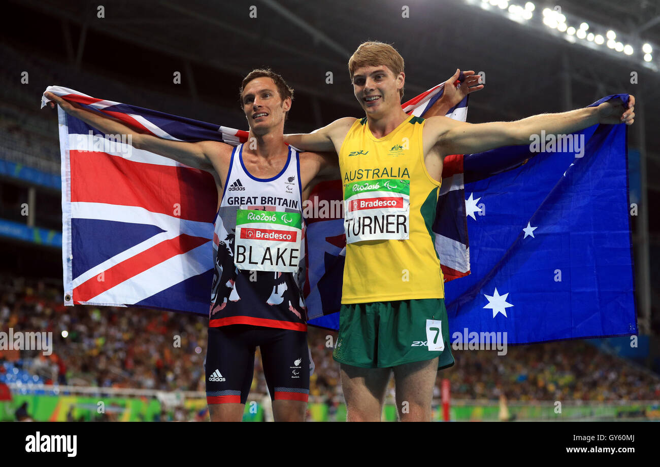 Great Britain's Paul Blake (left silver) and Australia's James Turner ...