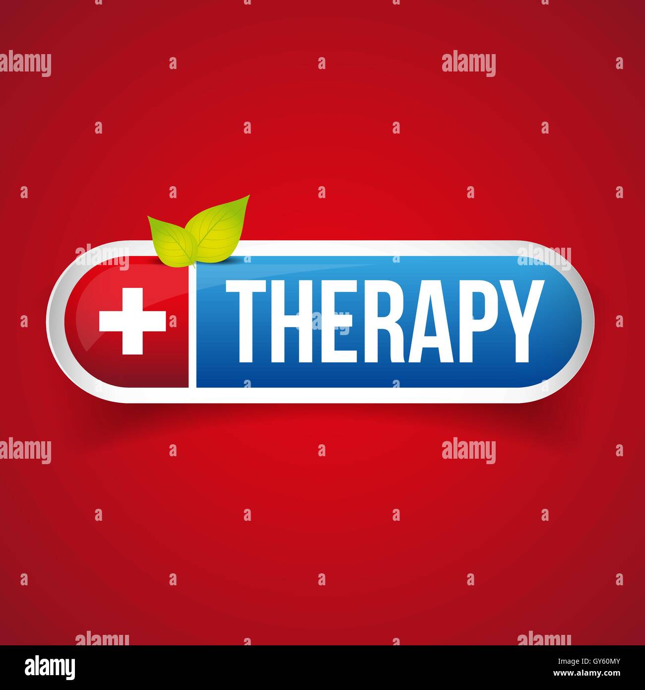 Therapy button vector logo Stock Vector Image & Art - Alamy