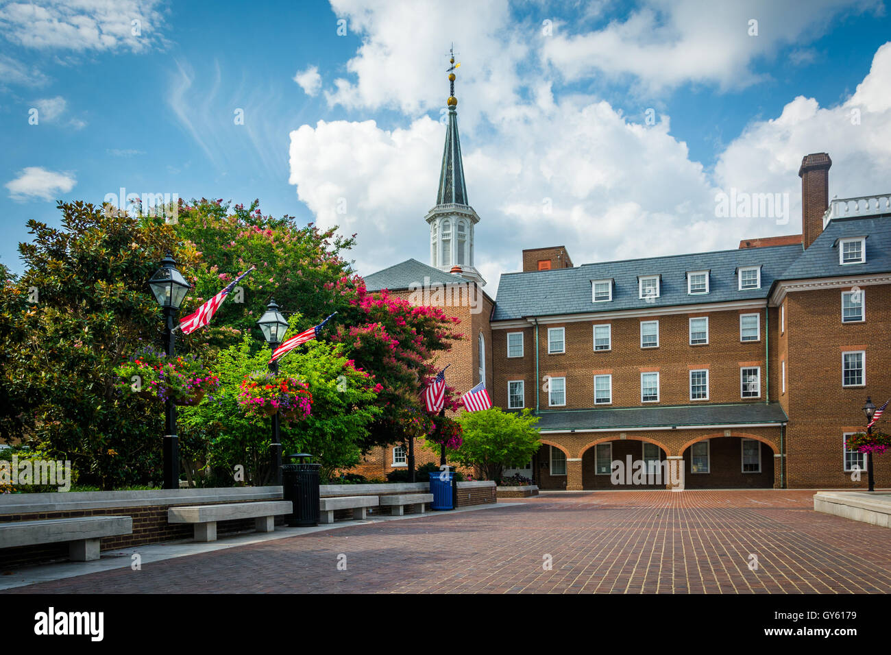 Market Square and City Hall, in Old Town, Alexandria, Virginia Stock ...