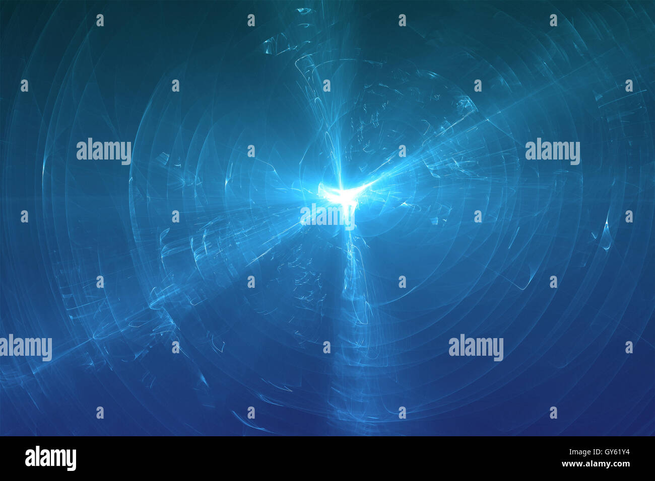 blue circular wave glow. lighting effect abstract background for your ...