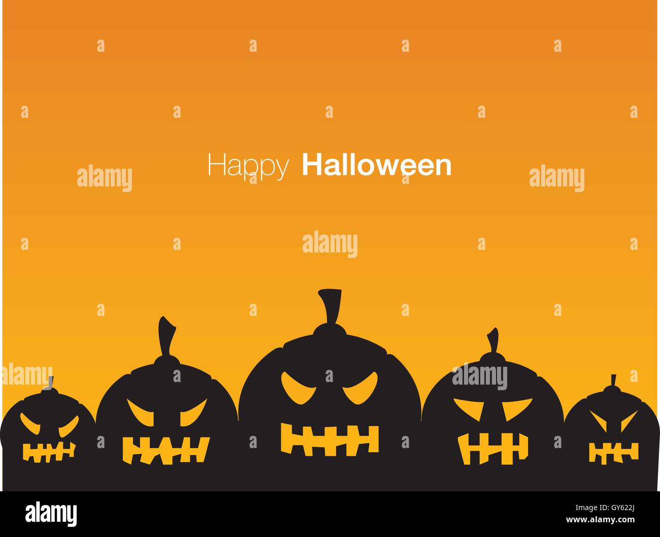 Happy Halloween holiday card display design Stock Vector Image & Art ...