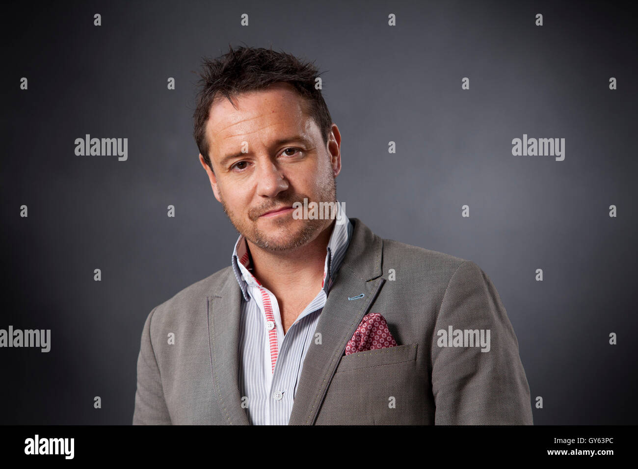 Jon Holmes, the British writer, comedian and broadcaster, at the ...