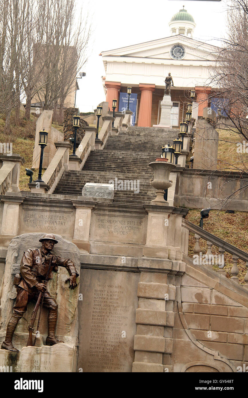 The Listening Post, also known as the Doughboy statue, in front of ...